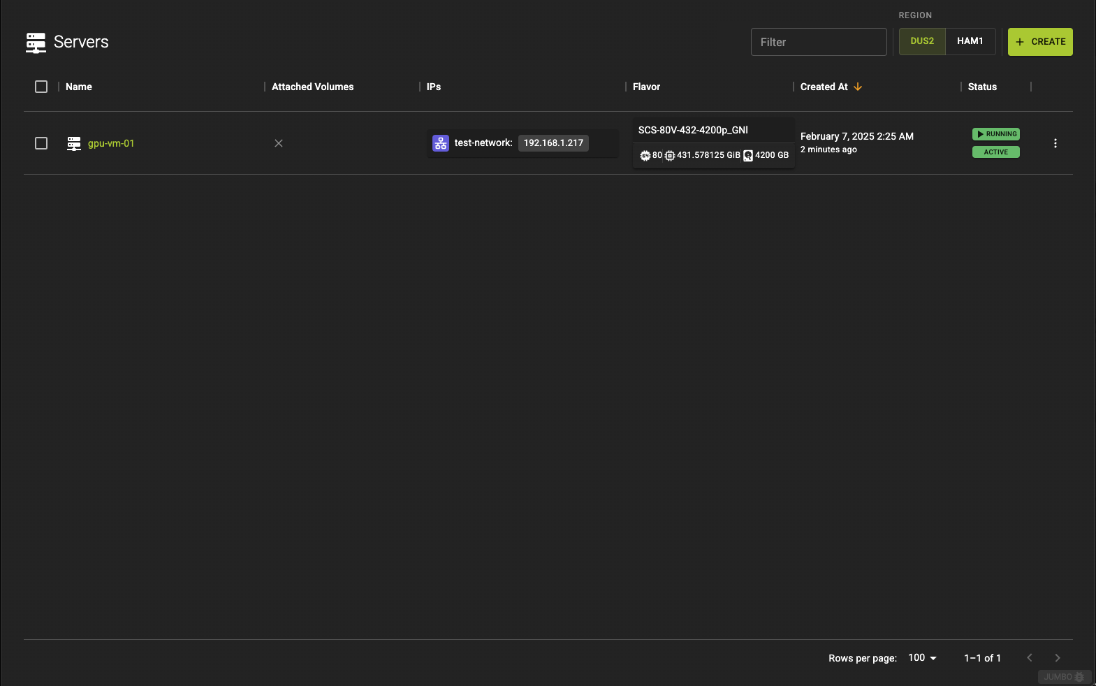 Creating a GPU-optimized VM - SysEleven Documentation