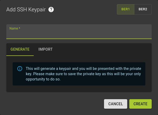 SSH Keys - SysEleven Documentation